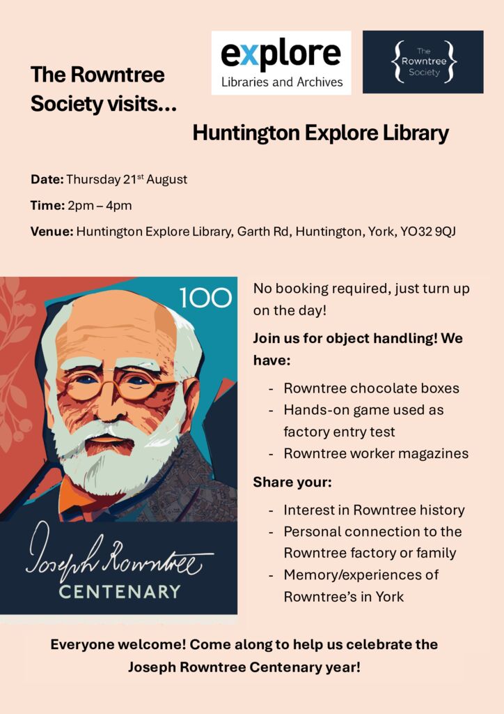 The Rowntree Society | Rowntree Outreach Poster Huntington - The ...